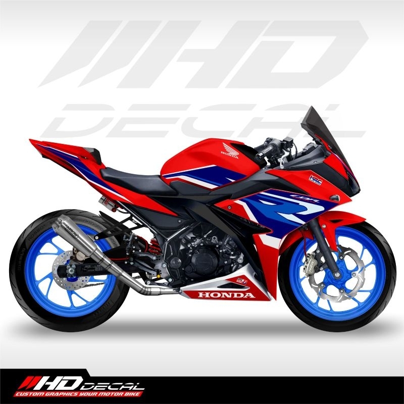 Striping sticker custom CBR 150R facelift model livery RWB honda ...