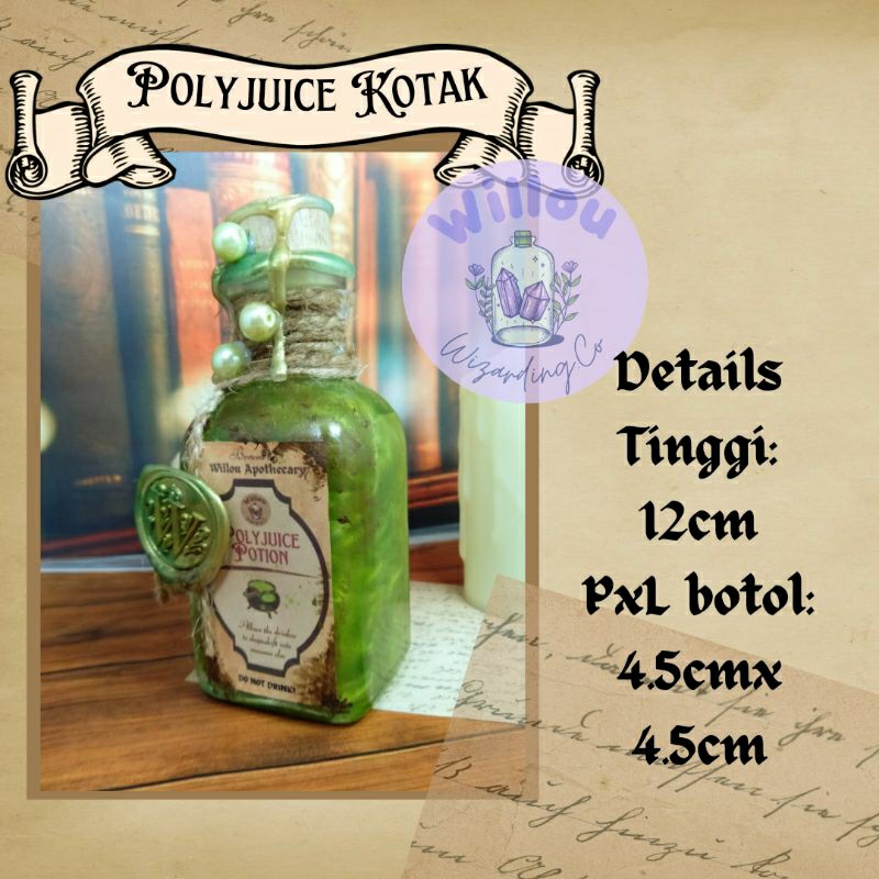 Harry Potter Magic Potion Polyjuice Potion Vial Halloween Potterhead ...