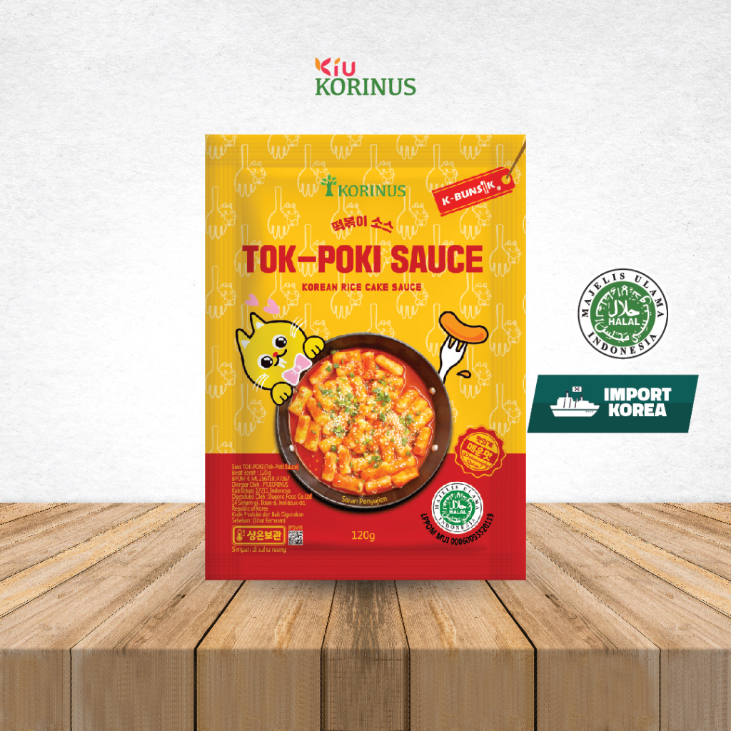 Korinus Sauce Spicy/Tteokbokki Sauce/Toppoki Sauce Spicy Halal MUI ...