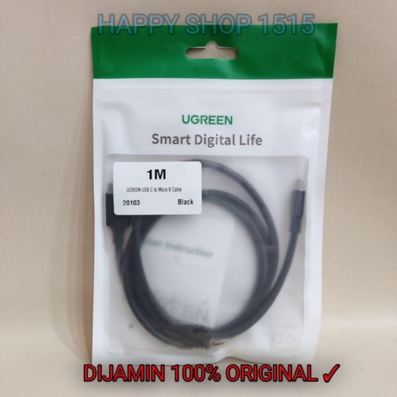 Ugreen 20103 Usb C To Micro B Cable M M 1m Original Shopee Philippines