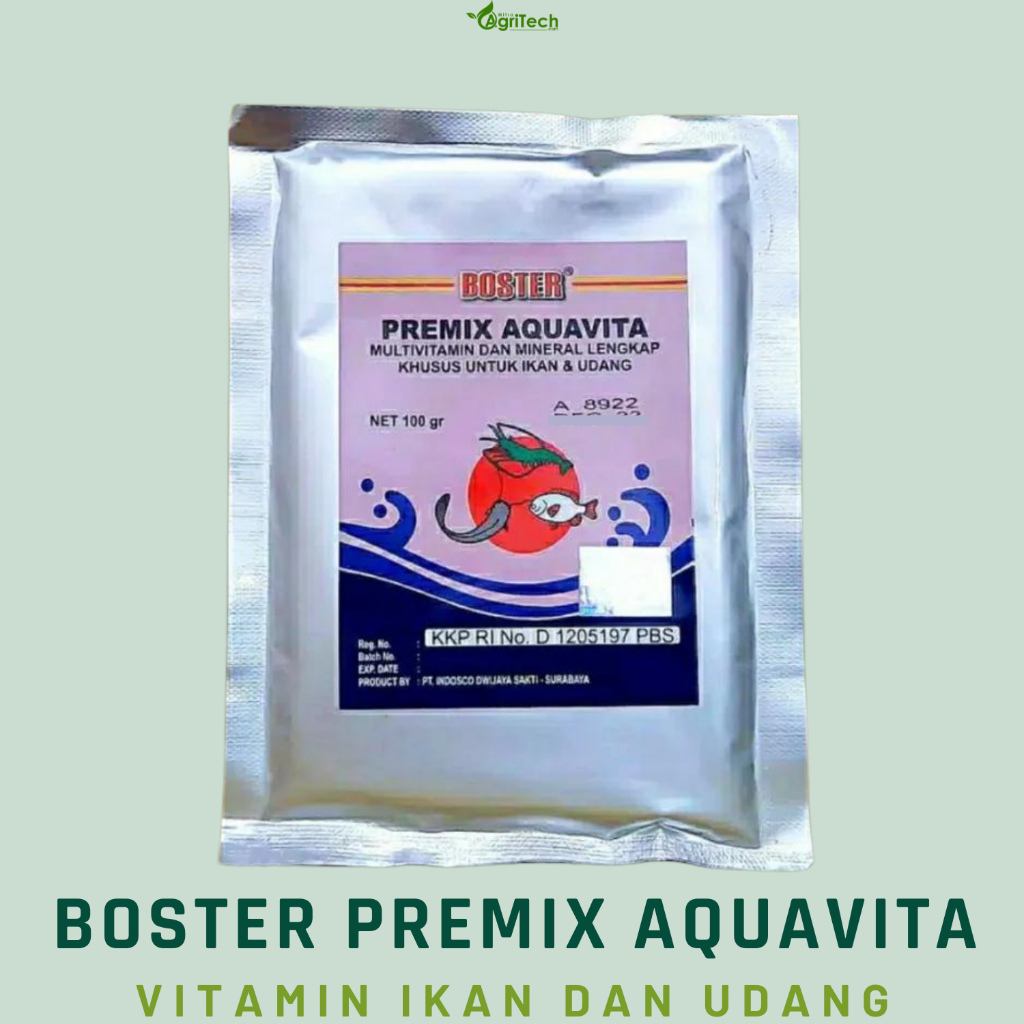 Aquavita PREMIX BOSTER 100 GRAM MULTIVITAMIN AND MINERALS FOR FISH AND ...
