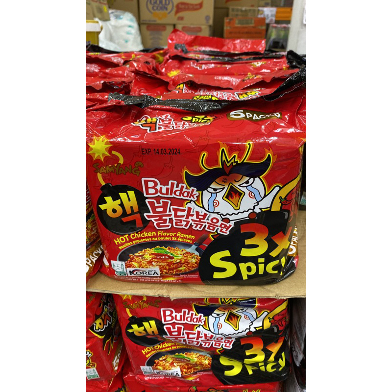 Samyang buldak 3x spicy / ramen / chacharoni blackbean sauce ramen / 2x ...
