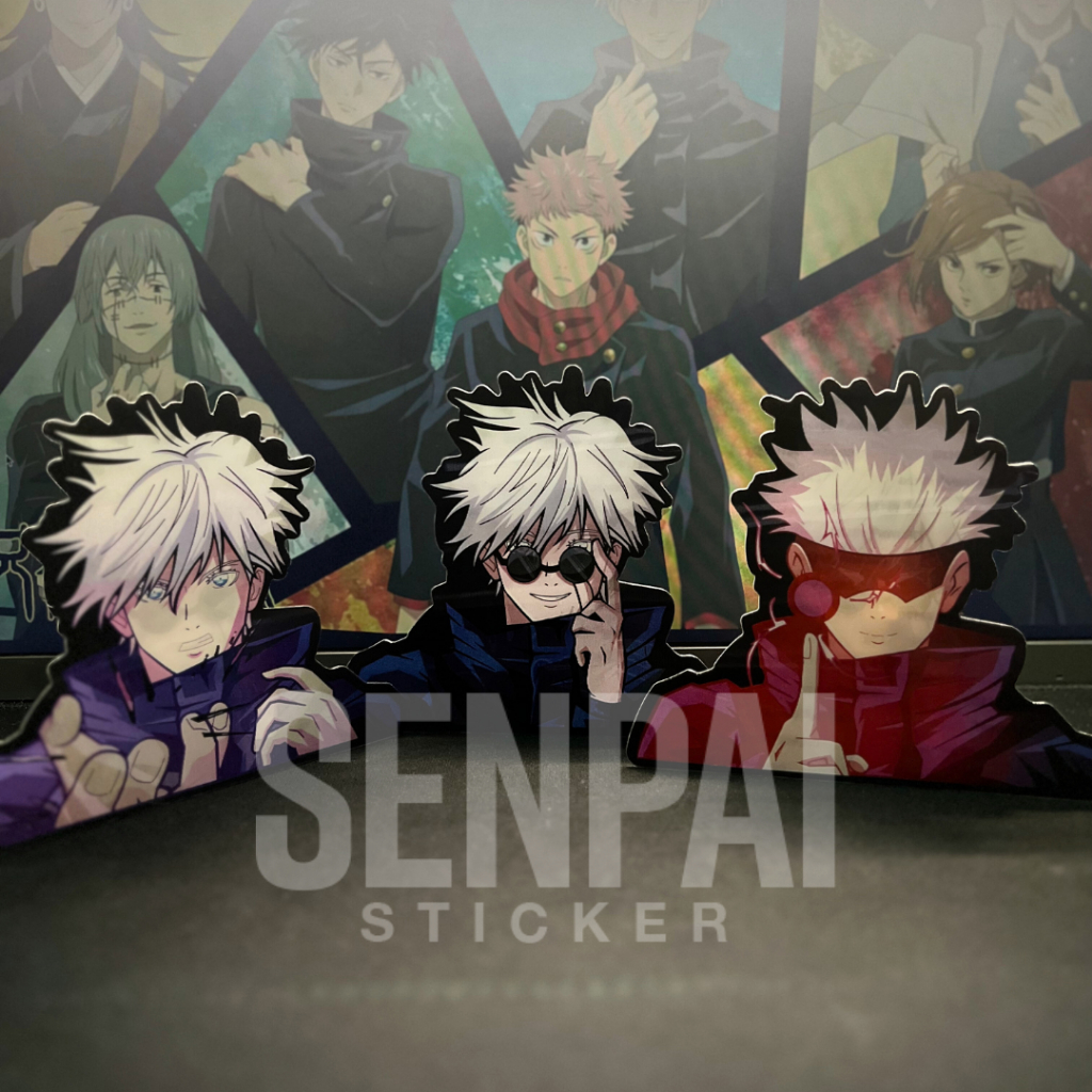 Jujutsu Kaisen SENPAI STICKER 3D Anime STICKER TER Gojo Nanami Yuji ...