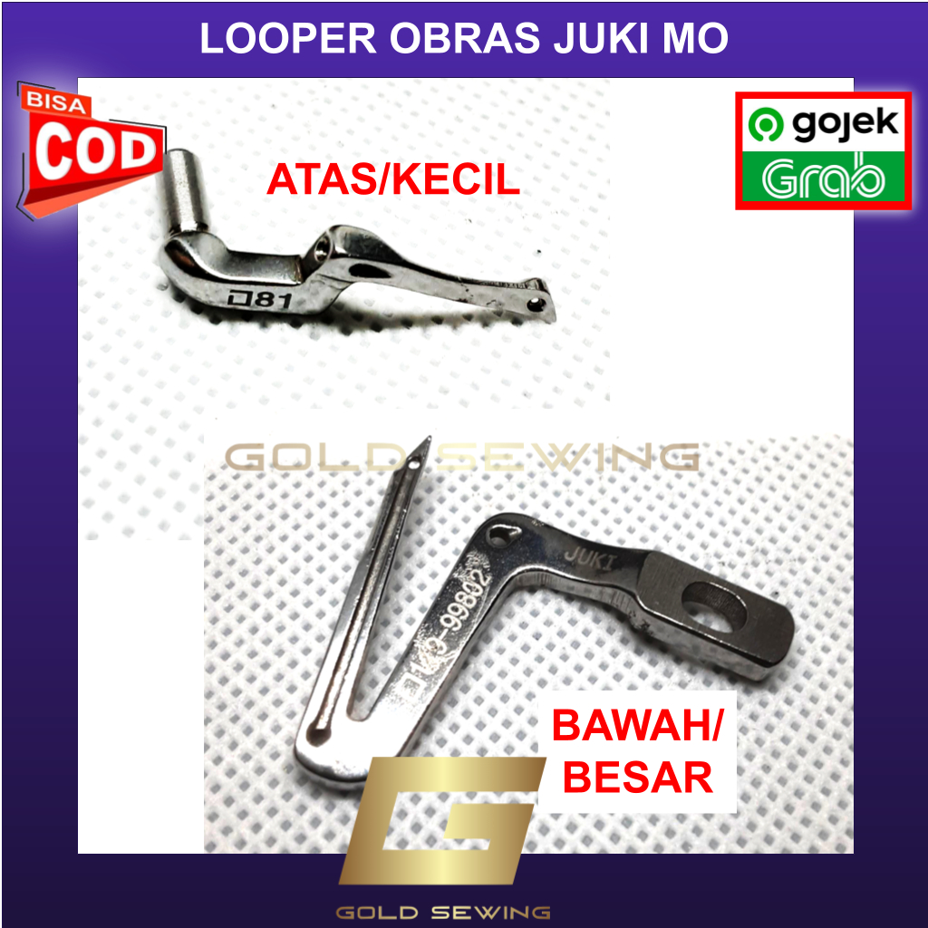 MESIN Juki 4th Thread Overlock Looper Set Top And Bottom Sewing Machine ...