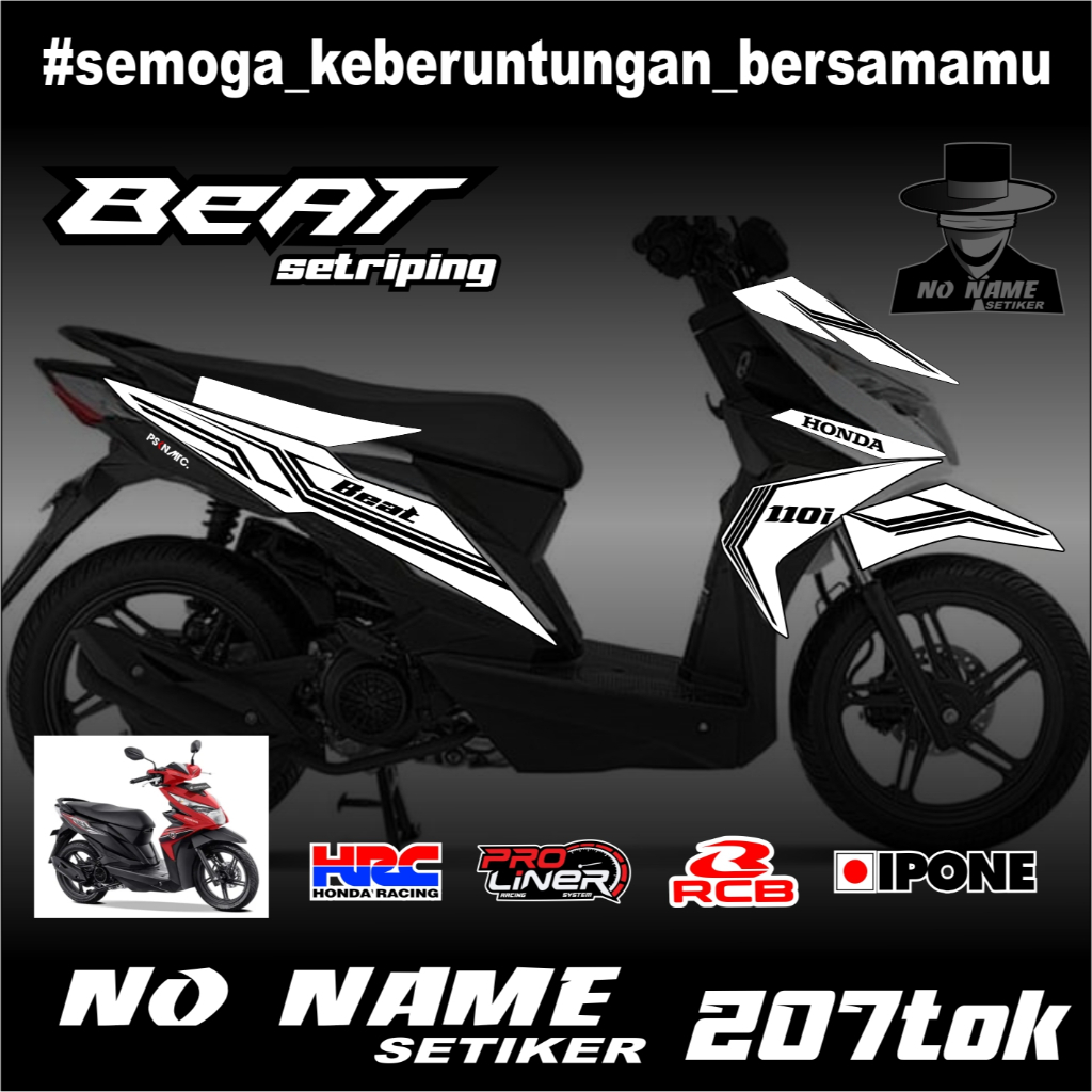 Beat esp motorbike sticker Striping (207tok) 2016 2017 2018 2019 / Fi ...