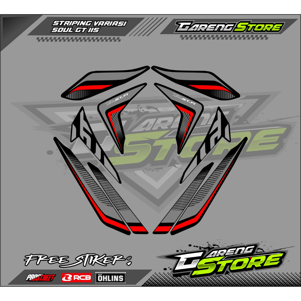 Yamaha MIO SOUL GT 115 Variation STRIPING/YAMAHA SOUL GT 115 Motorcycle ...