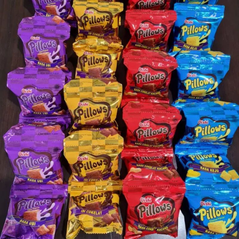 Oishi Pillows Many Flavors 1 Plan contains 10 pcs Griya Snack | Shopee ...