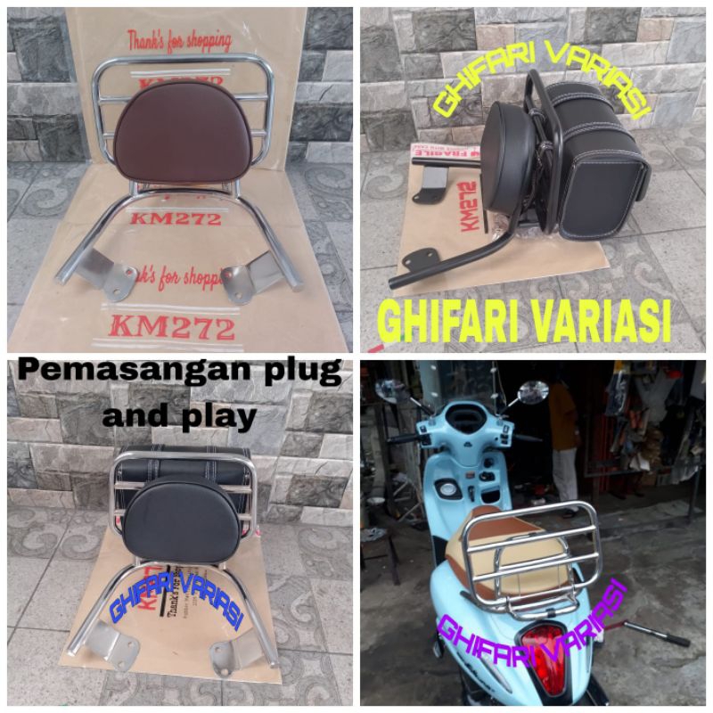Yamaha Grand Filano, Fazzio, Mirrorless Motorcycle Back rack Luggage ...