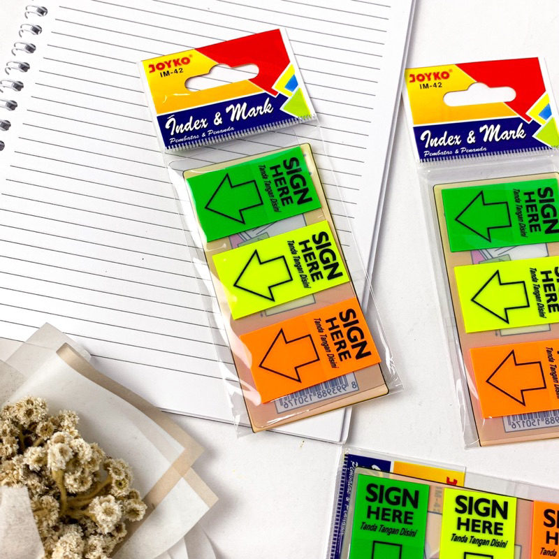Sticky Note Sign Here IM-42 Joyko / Index & Mark Sign Here Joyko ...