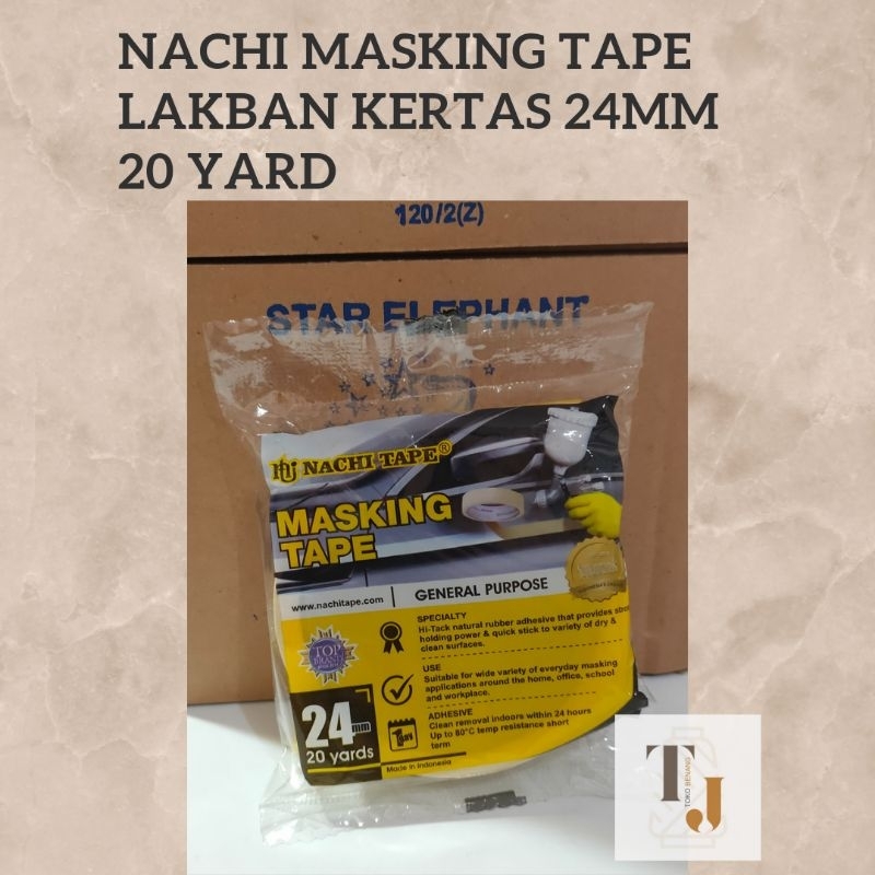 Nachi Masking Tape Paper Duct Tape (24mm) (20 yards) | Shopee Philippines