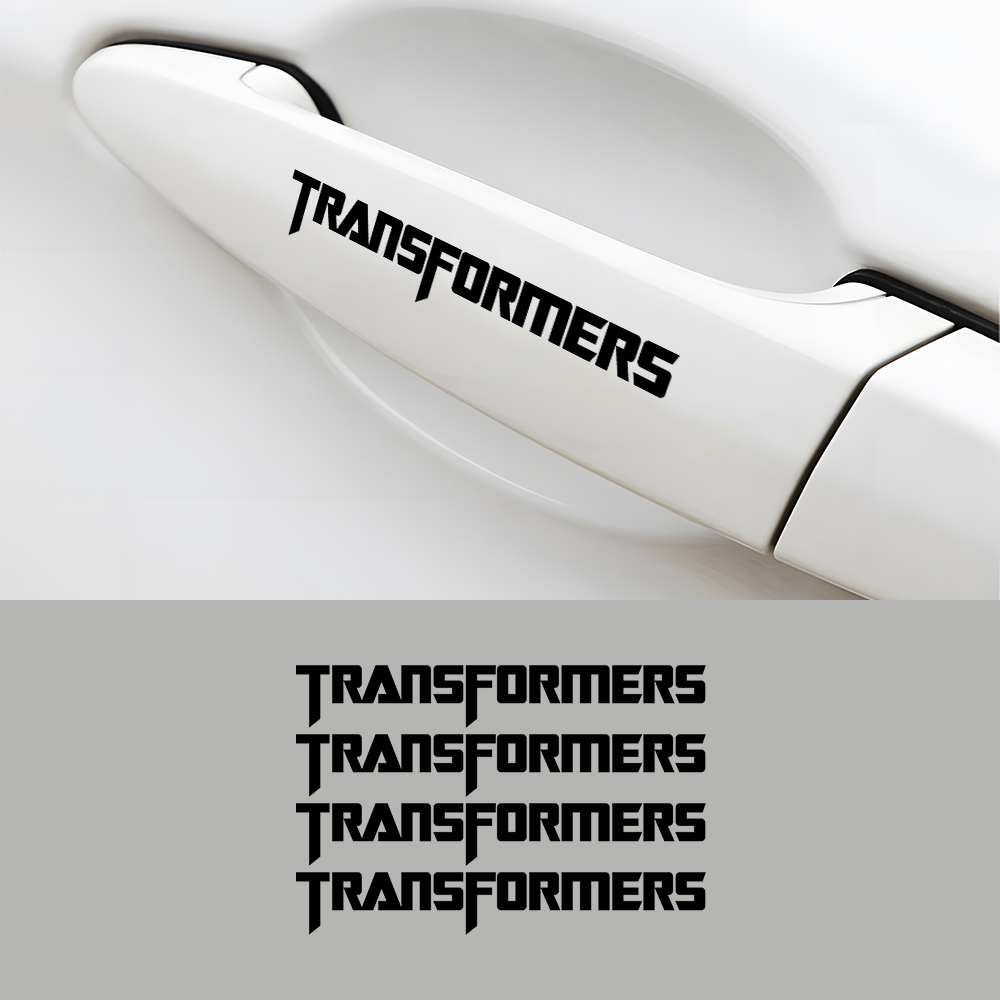 Transformers Car Door Handle Sticker - Car Decal Sticker | Shopee ...
