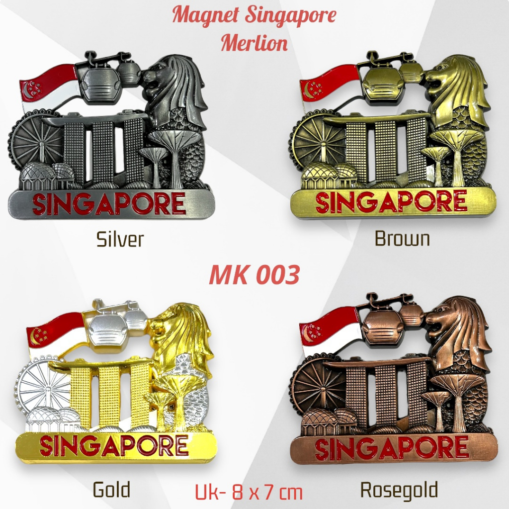 Merlion Refrigerator Magnet Souvenir / Singapore Souvenir / Singapore ...
