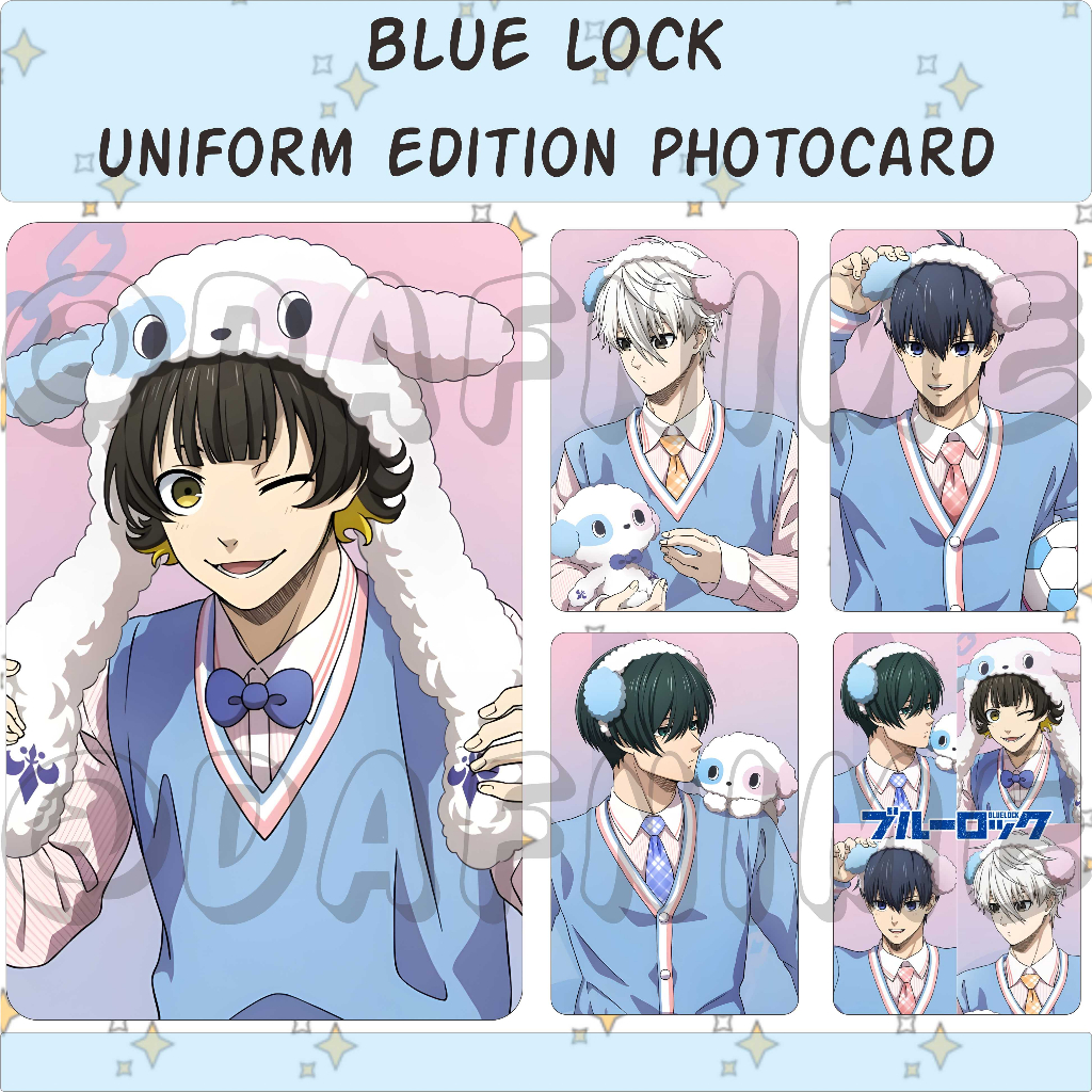 BLUE LOCK UNIFORM EDITION PHOTOCARD ANIME | Shopee Philippines