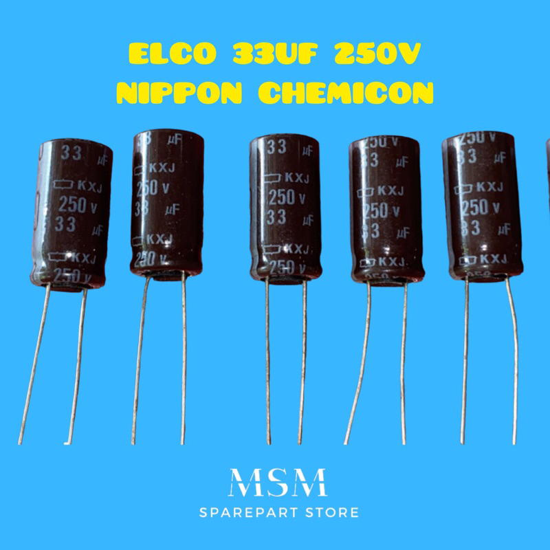 Elco 33UF 250V NIPPON CHEMICON | Shopee Philippines
