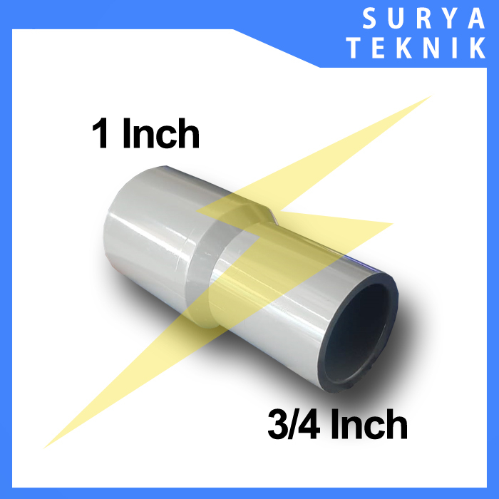 Over sock/Reducer 1 x 3/4 Inch AW Rucika / Over Sok Rucika | Shopee ...