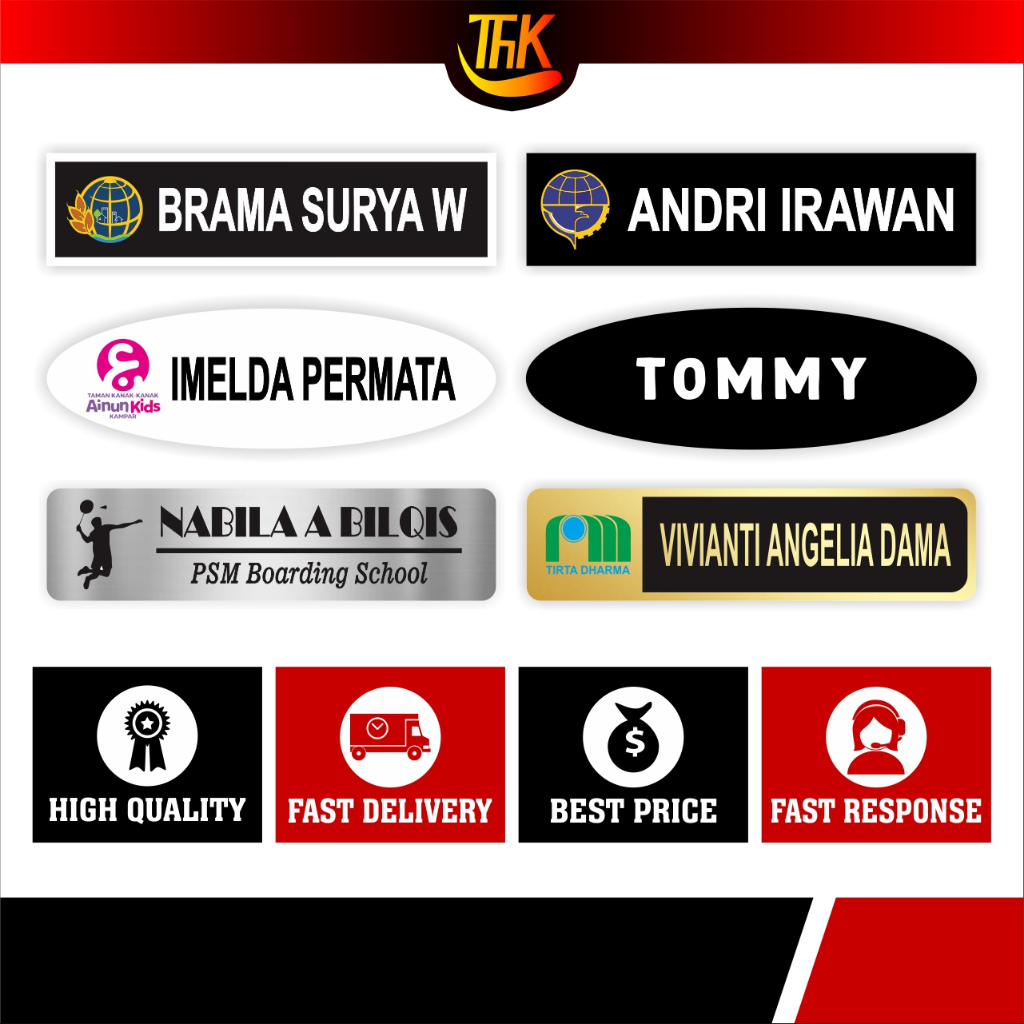 Name Tag / Chest Name / Nameplate / Custom | Shopee Philippines