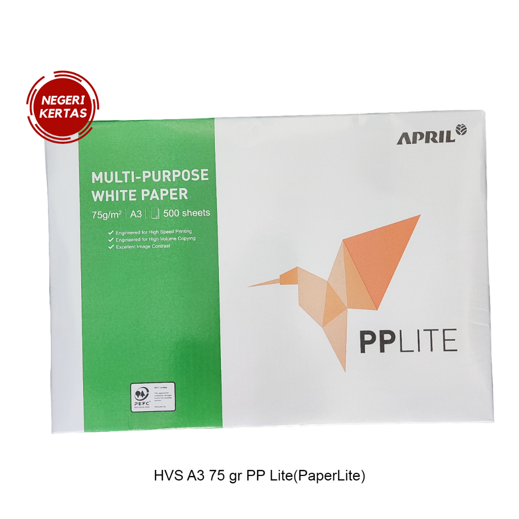 Hvs A3 Paper 75 Gram Paperlite 1 Ream (500 sheets) | Shopee Philippines