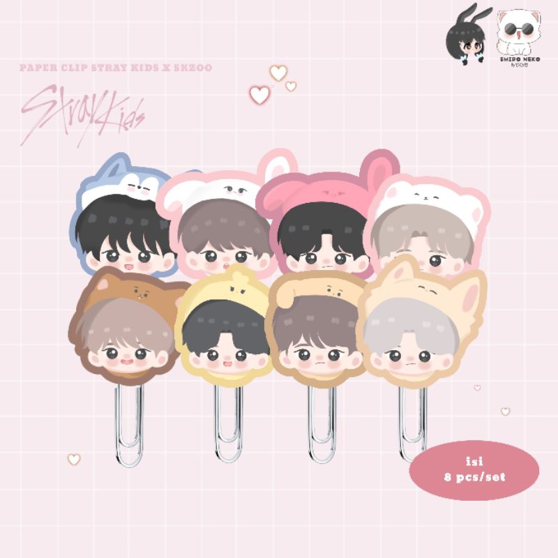 Paper clip stray kids x skzoo chibi | Shopee Philippines