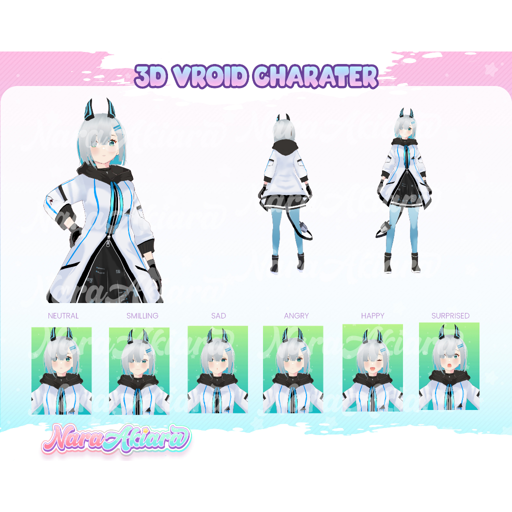 Ready To Use Vroid 3D Characters Choice Of Modern Graphic Designers ...