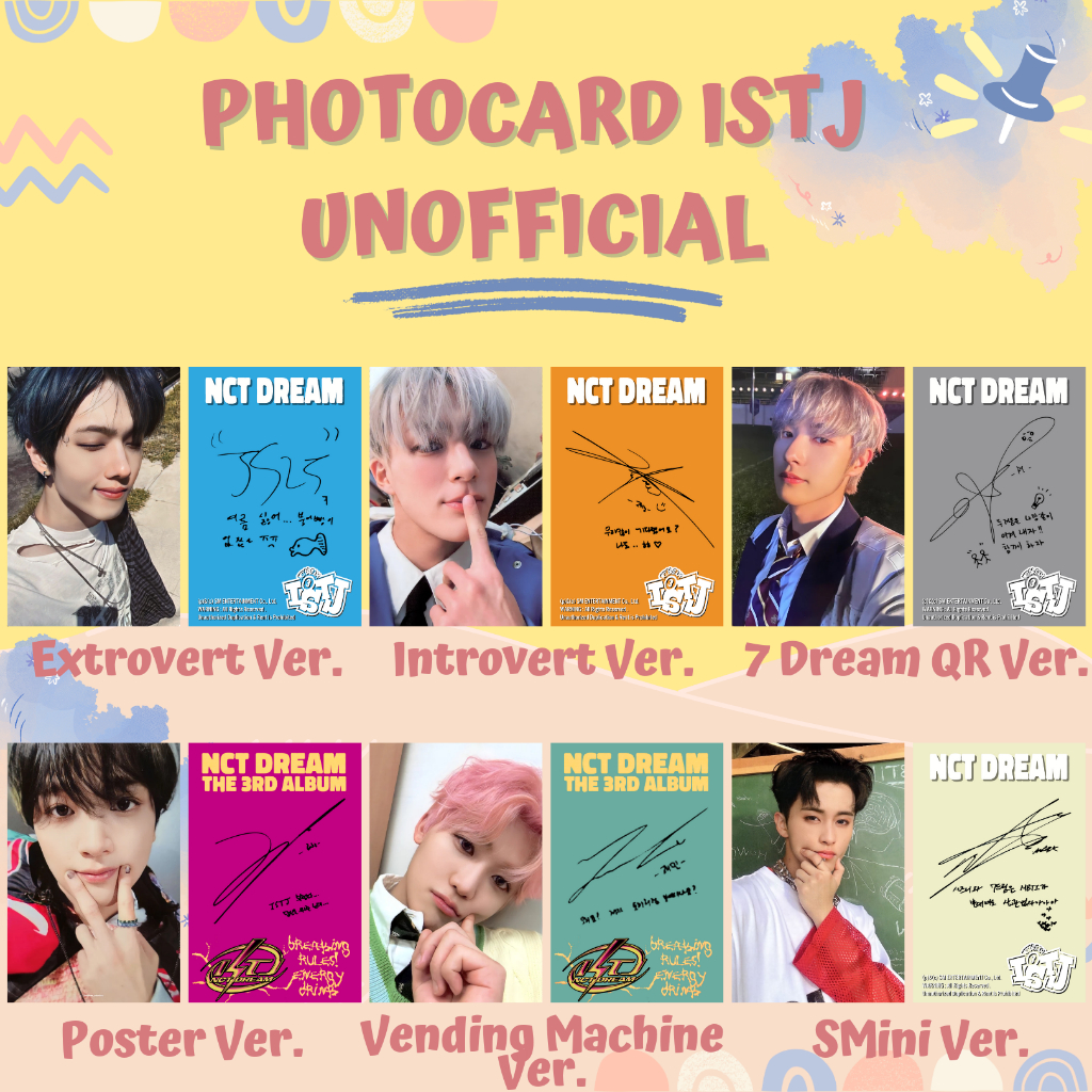 Photocard PC ISTJ NCT DREAM JAEMIN JENO MARK HAECHAN RENJUN JISUNG CHENLE | Shopee Philippines