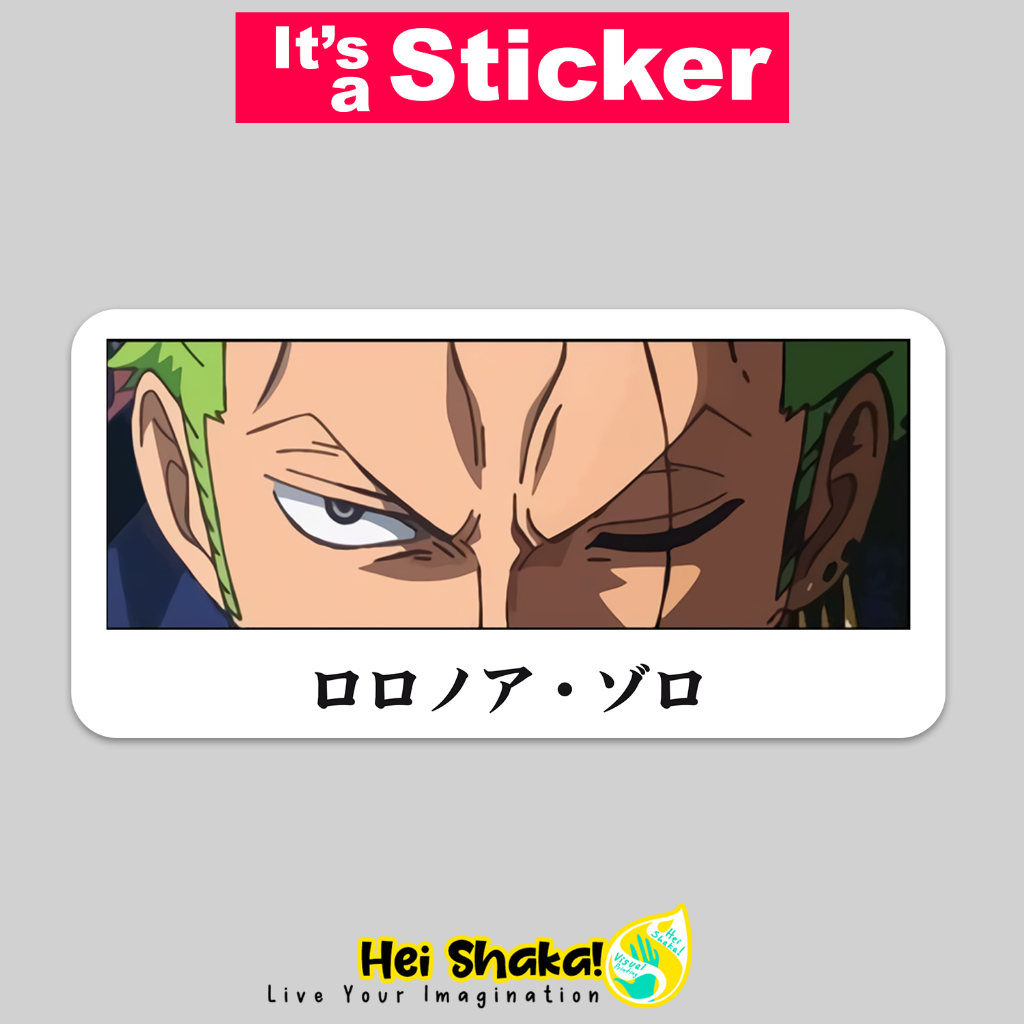 Heishaka Roronoa Zoro Eye Contact Sticker Anime One Piece Waterproof ...