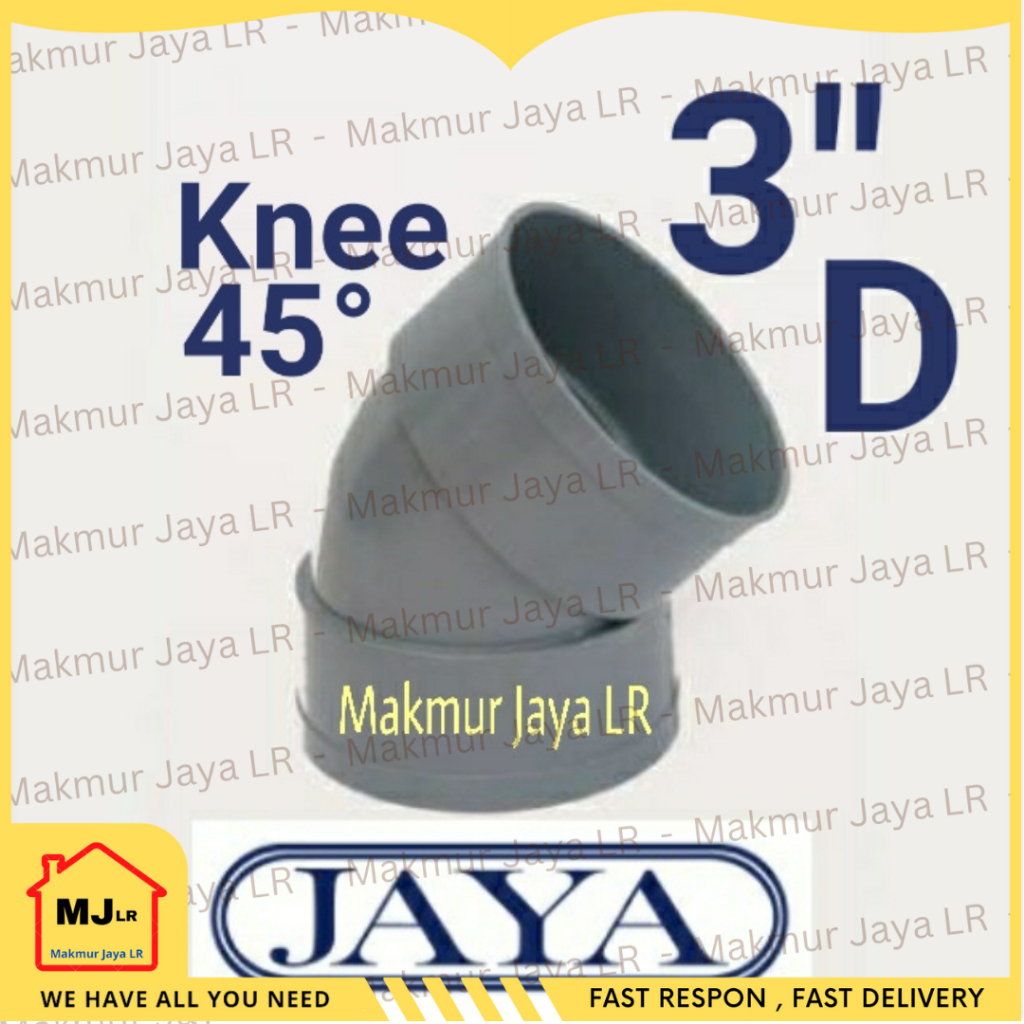 KENI 3" KNEE 3 inch Elbow 45 0 degrees D JAYA Knie Kenie PVC pipe 3x45 | Shopee Philippines