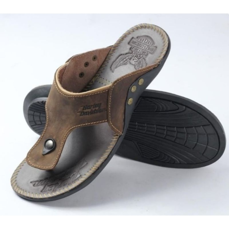 Harley Davidson Leather Sandals Full Up Men's Genuine Leather Sandals ...