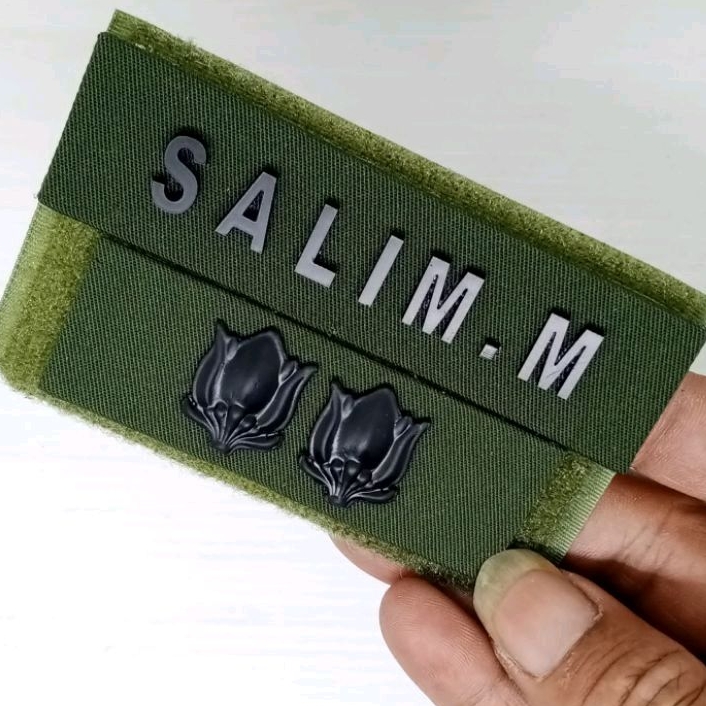 Rank And Name Of TNI AD Hat Metal Major Lieutenant Colonel | Shopee ...