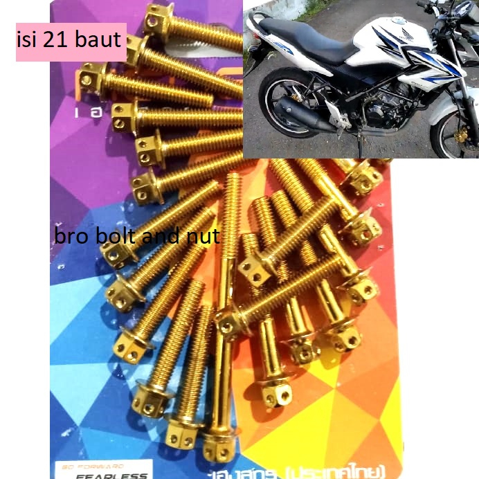 MESIN Bolt Probolt Flower Bak Block Engine Honda CB 150 R Old 2012 ...