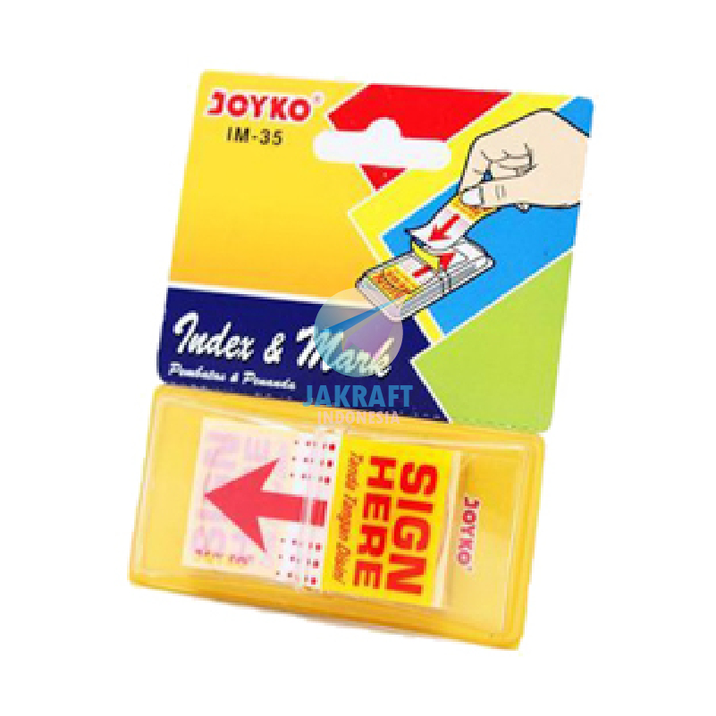 (50 Pcs) SIGN HERE Sticky Memos Clear Transparent JOYKO Index & Mark IM ...
