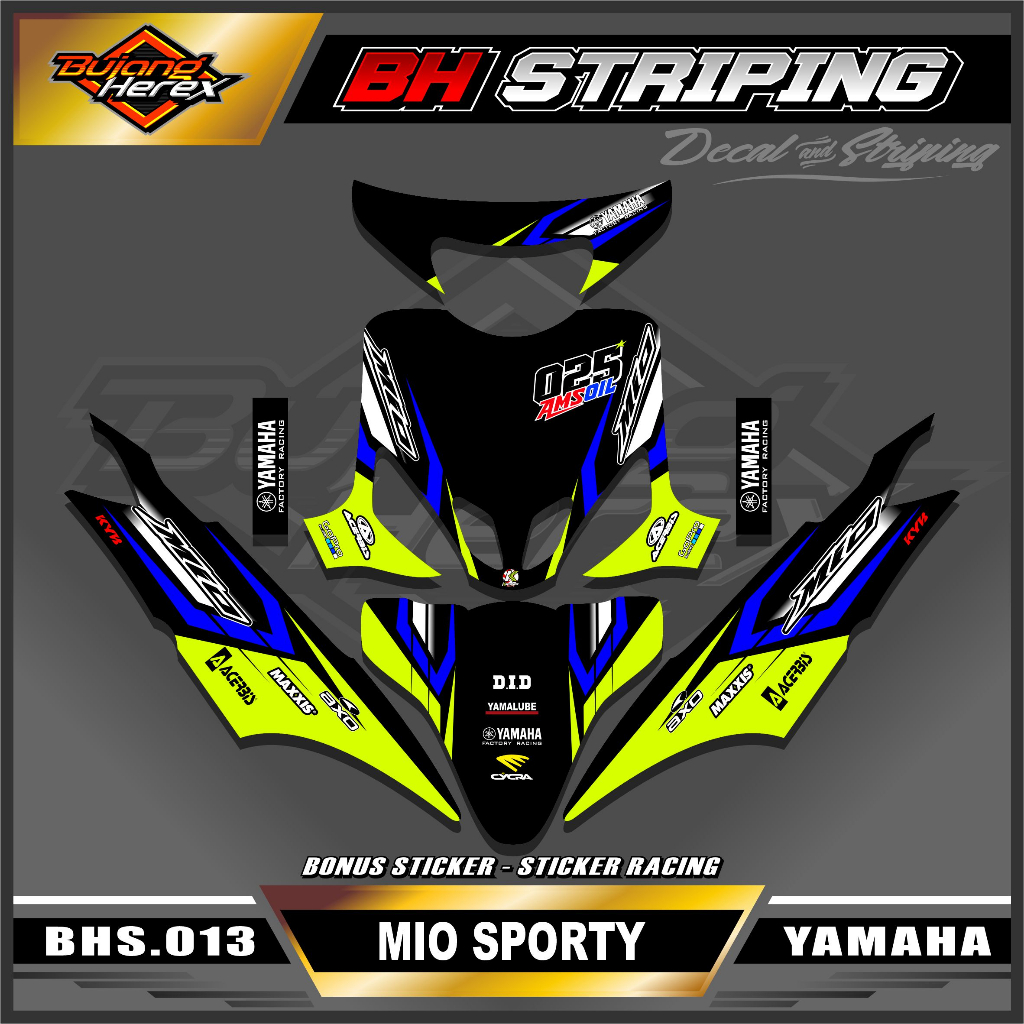 Striping Decal Yamaha Mio Sporty.Mio Sporty Full Body DESIGN Trim ...