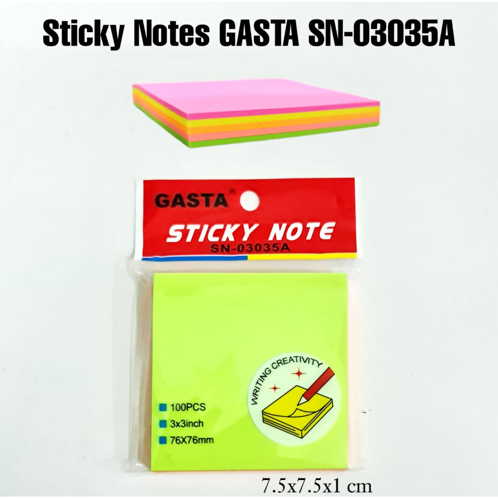 MINIMAL Gg Sticky Note 3x3/100 Rainbow (Minimum 4)/Stick Note/Paste ...