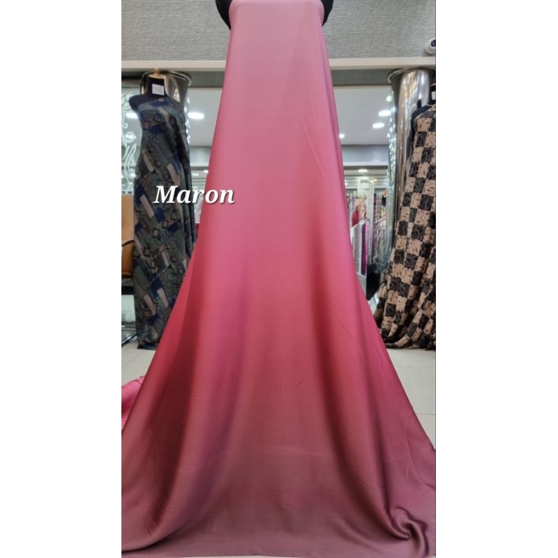 Gradation SILK OMBRE SILK SATIN FABRIC | Shopee Philippines