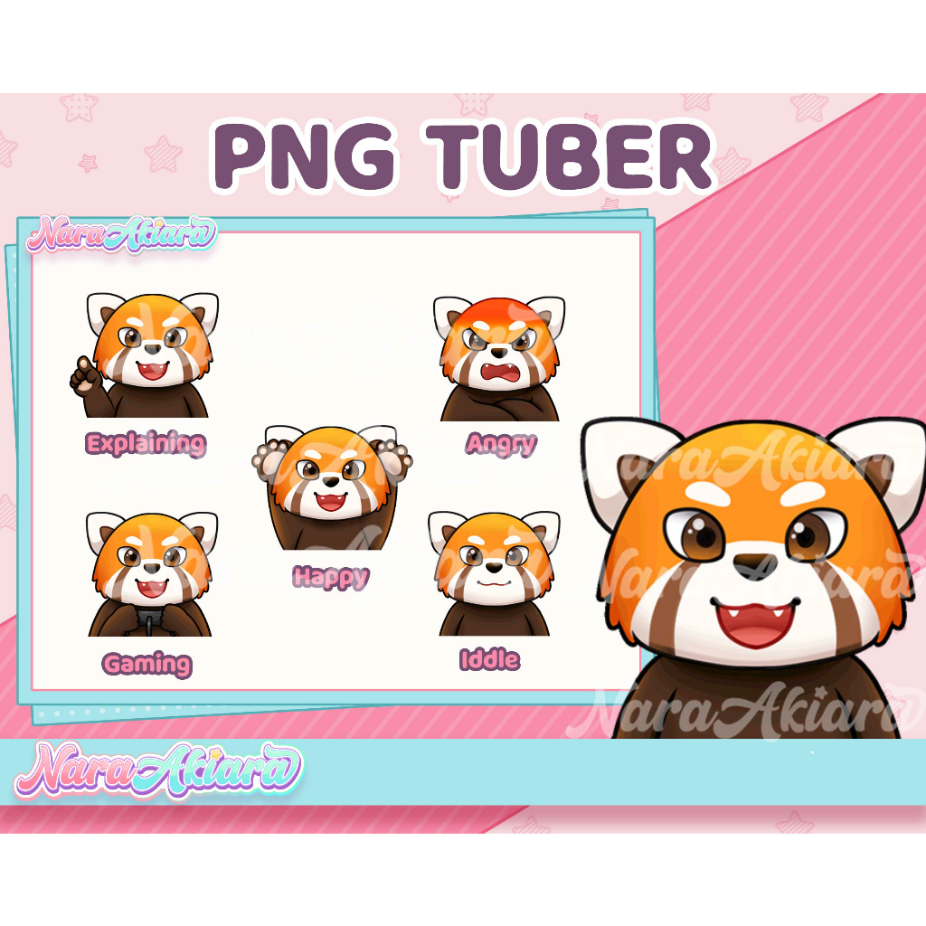 Cute PNG Tuber Collection: Cute Characters to Improve Your Streaming ...