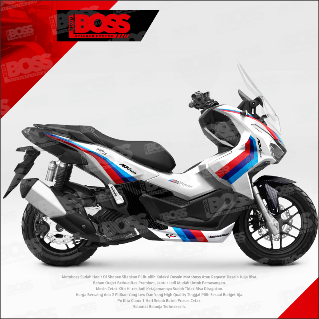 Honda Adv 160 Full Body Decal Striping Sticker, Blank One code | Shopee ...