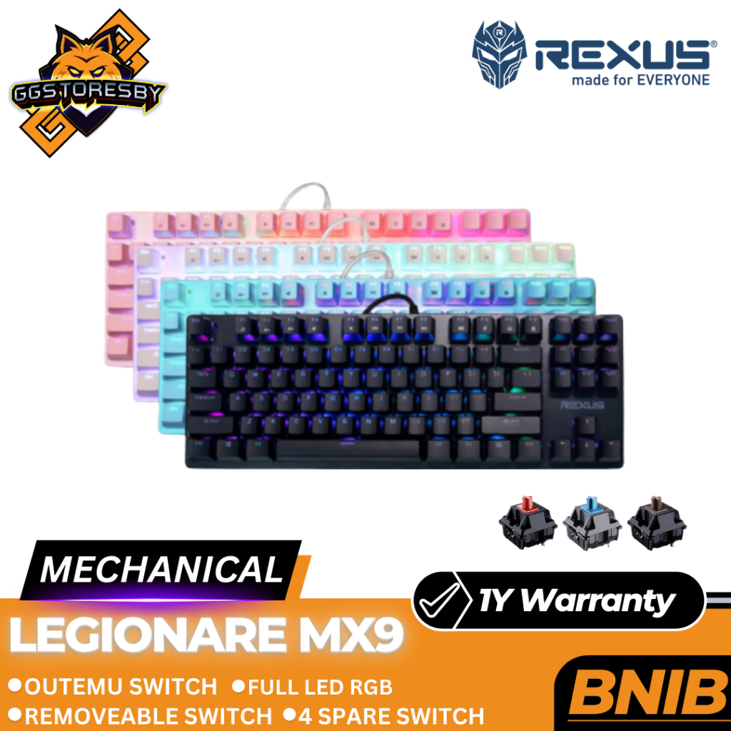 Rexus MX9 TKL RGB Gaming Keyboard | Shopee Philippines