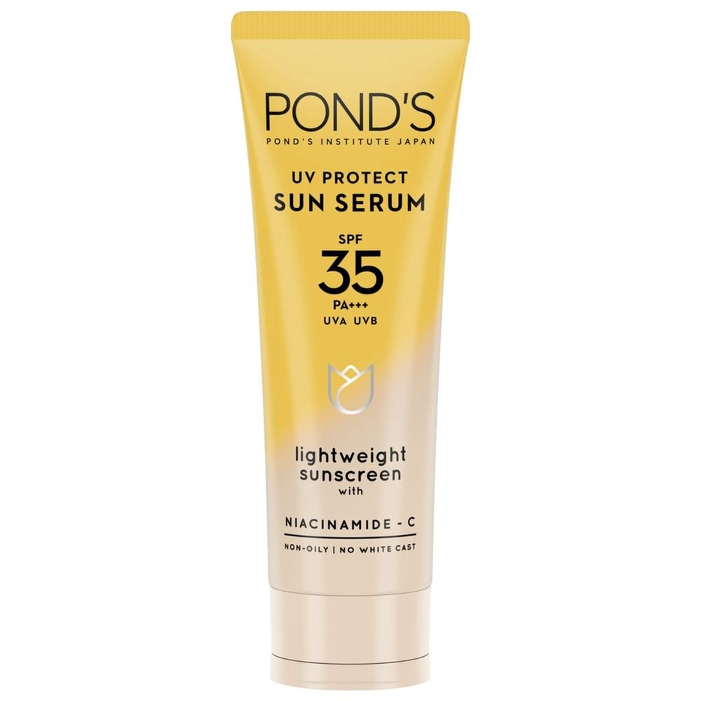 PONDS UV Protect Sun Serum SPF 50 PA+++ 30 gr Sunscreen Niacinamide-C ...