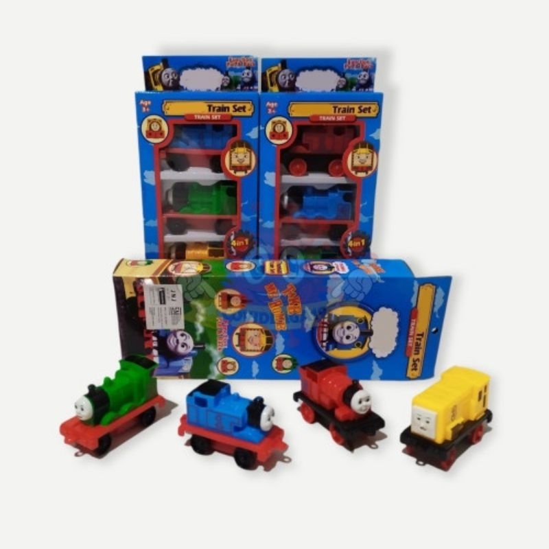 Tayo bus toy train set contains 4 pullback toya bus train contains 4 ...