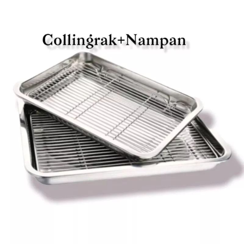 Cooling Rack and Stainless Steel Fried Food Drainer Container | Shopee ...