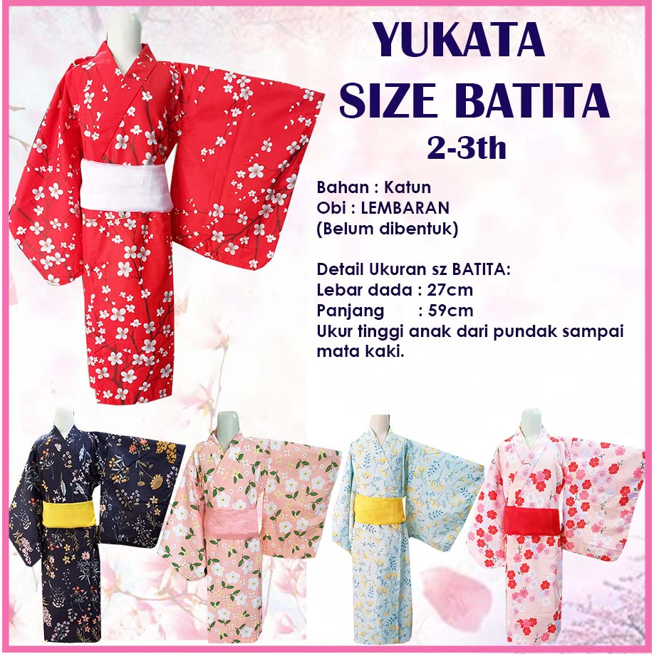 Girl - YUKATA Size TODDLERS