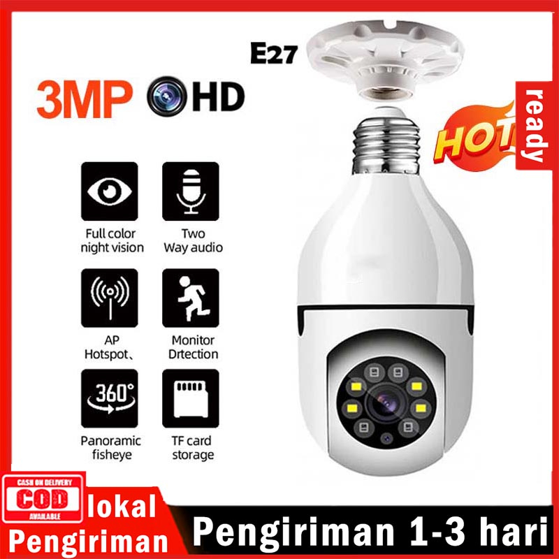 Cctv Camera 3MP HD IP Camera APP V380 Pro Wifi 360 Degree Light ...