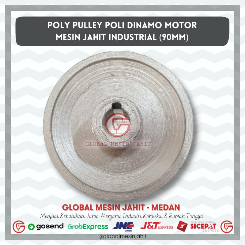 POLI MESIN Poly Pulley Poly Dinamo Motor Industrial Sewing Machine size ...