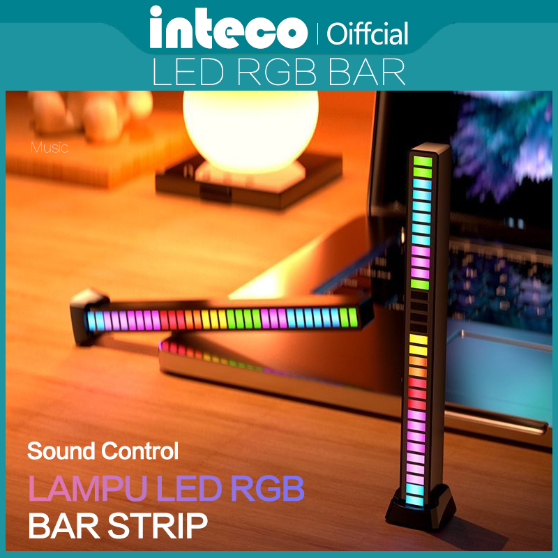 Led Light RGB Bar Strip Spectrum Audio Indicator Music Sound Control ...