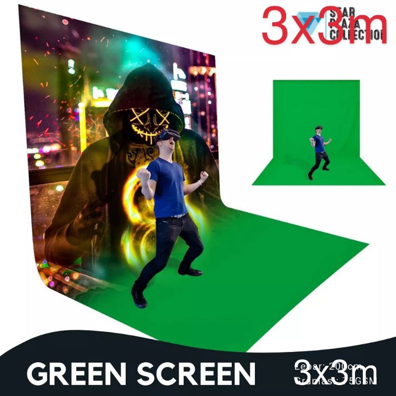 LAYAR Fabric backdrop Green Screen Green Screen Photo studio background ...