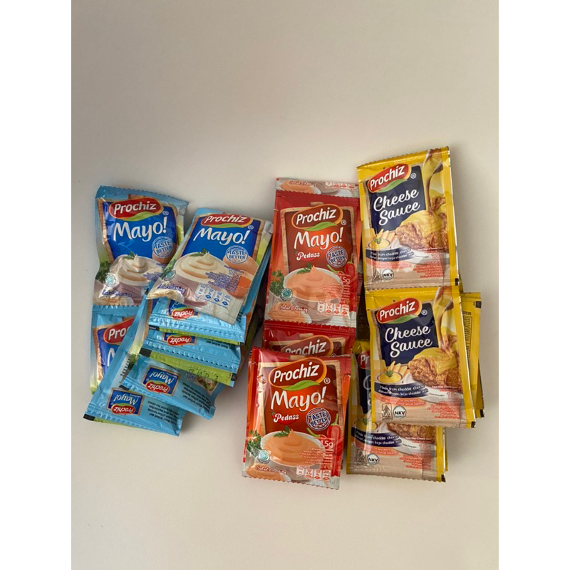 Prochiz Mayo/Prochiz Mayo Spicy/Prochiz cheese sauce 18g | Shopee ...