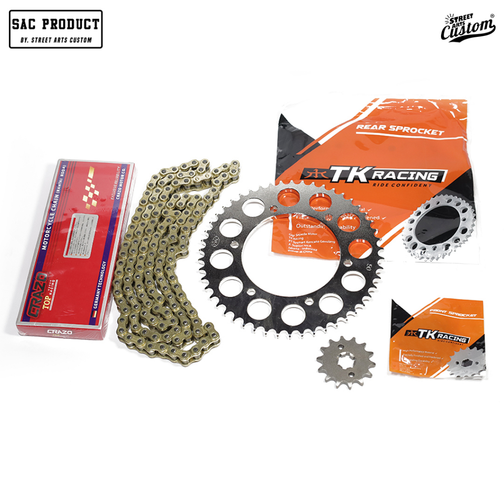 Yamaha XSR 155 TK Racing Big Tire Gearset Sprocket Upgrade Package ...