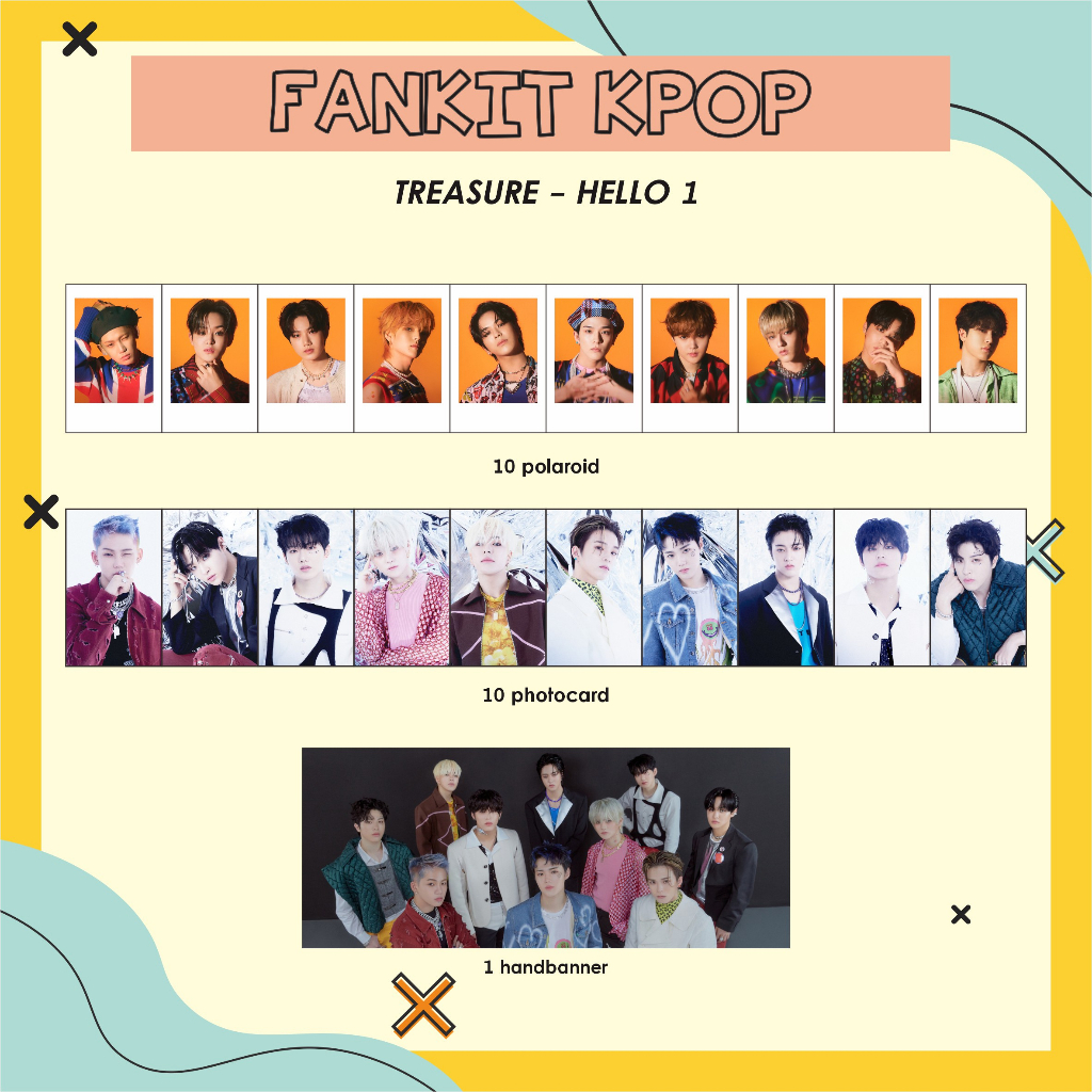 Korean KPOP FANKIT (TREASURE - HELLO ONGREDENTS) photocard polaroid ...