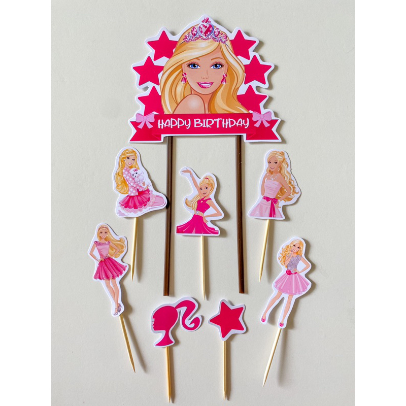 BARBIE TOPPER BARBIE CAKE TOPPER/ BARBIE CAKE TOPPER/ BARBIE CAKE ...