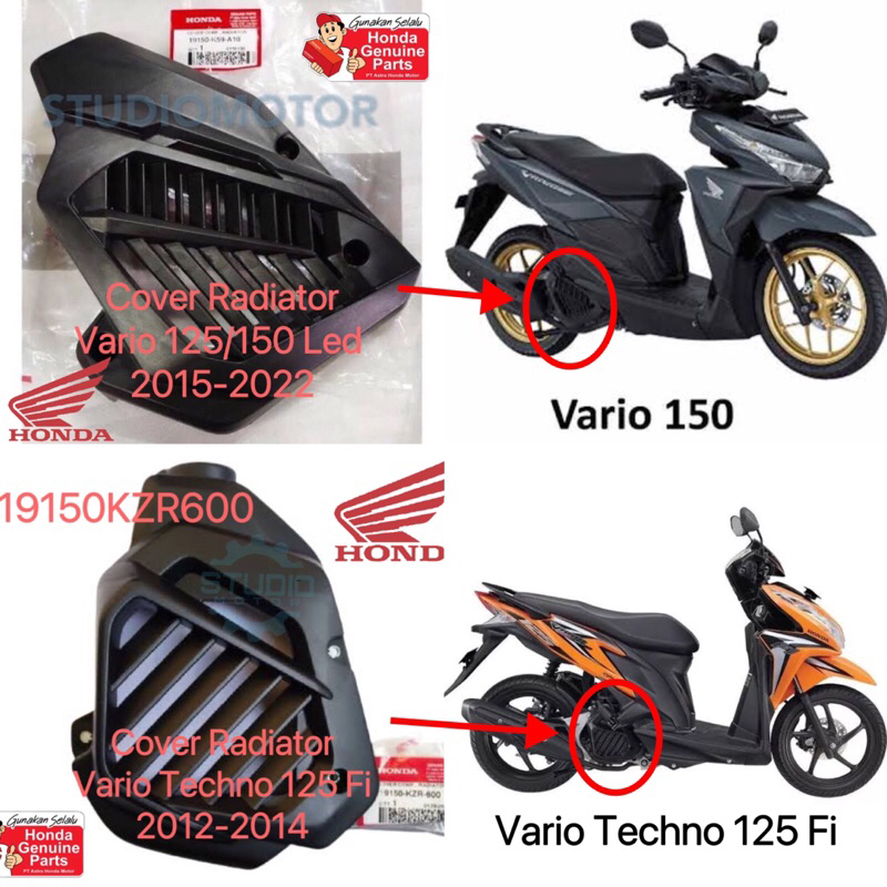 Coolant Radiator Lid Cover Magnet Fan Comp Radiator Vario 125 150 ESP ...