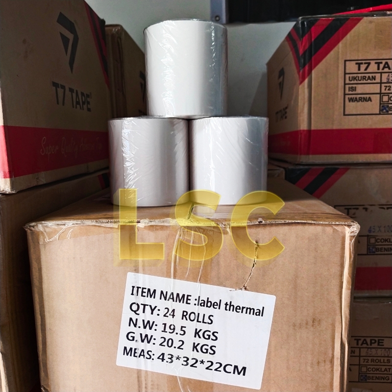 Resi THERMAL LABEL 100 X 150 BARCODE THERMAL STICKER LABEL100X150 SIZE ...